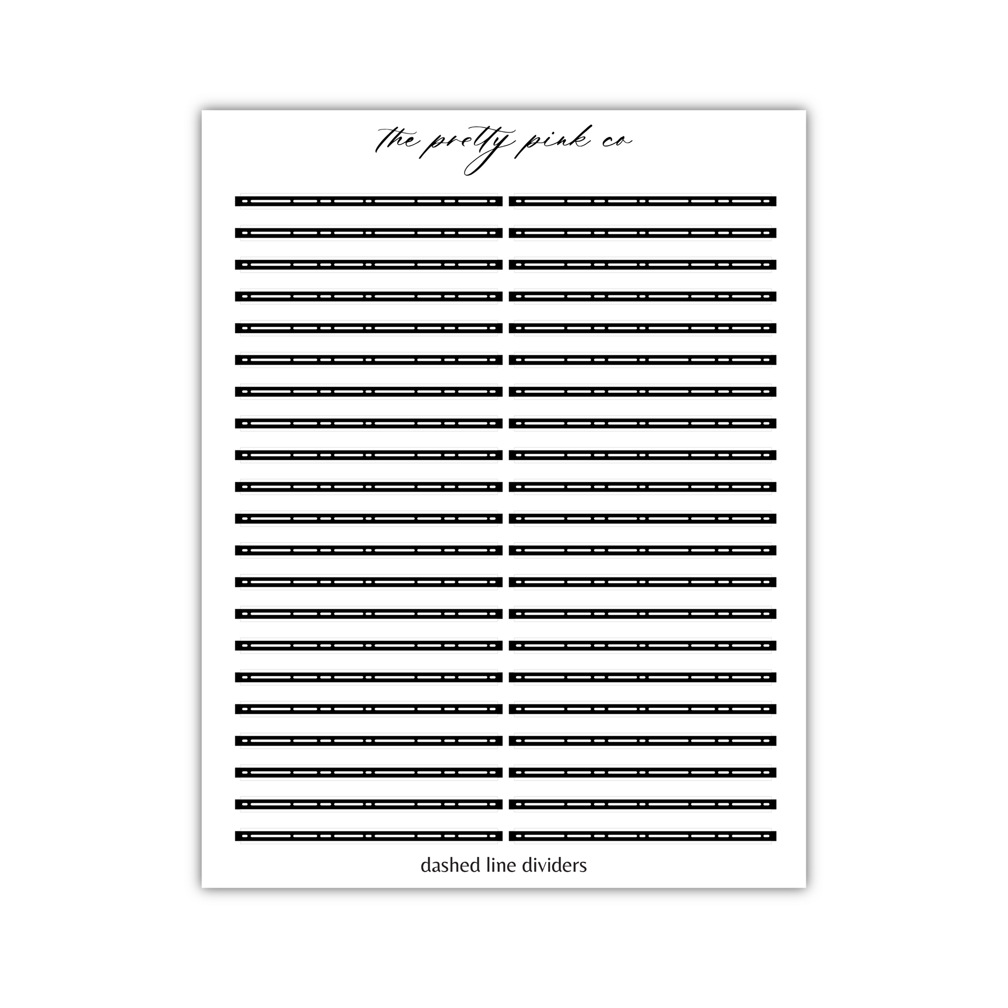 Dashed Line Dividers