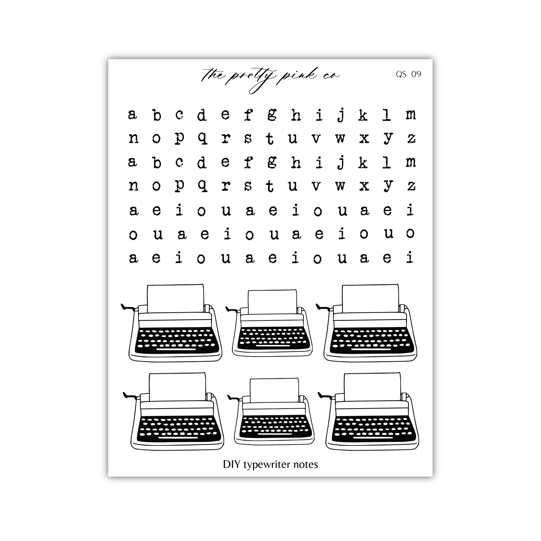DIY Typewriter Notes