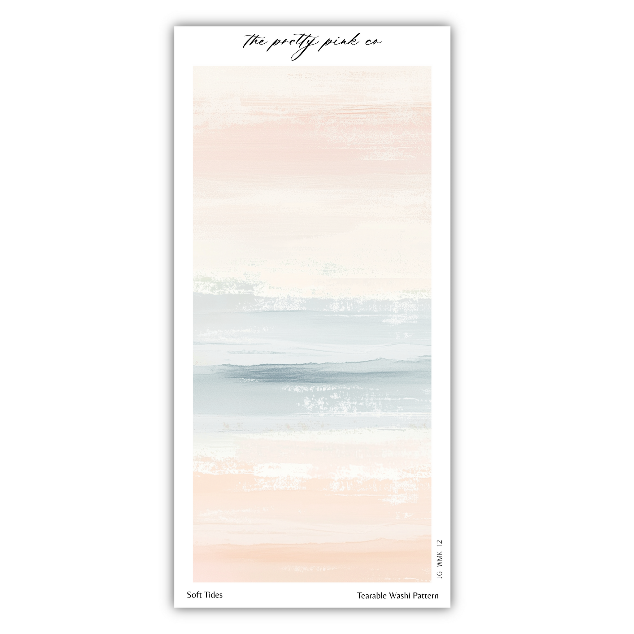 Soft Tides | Tearable Washi Pattern