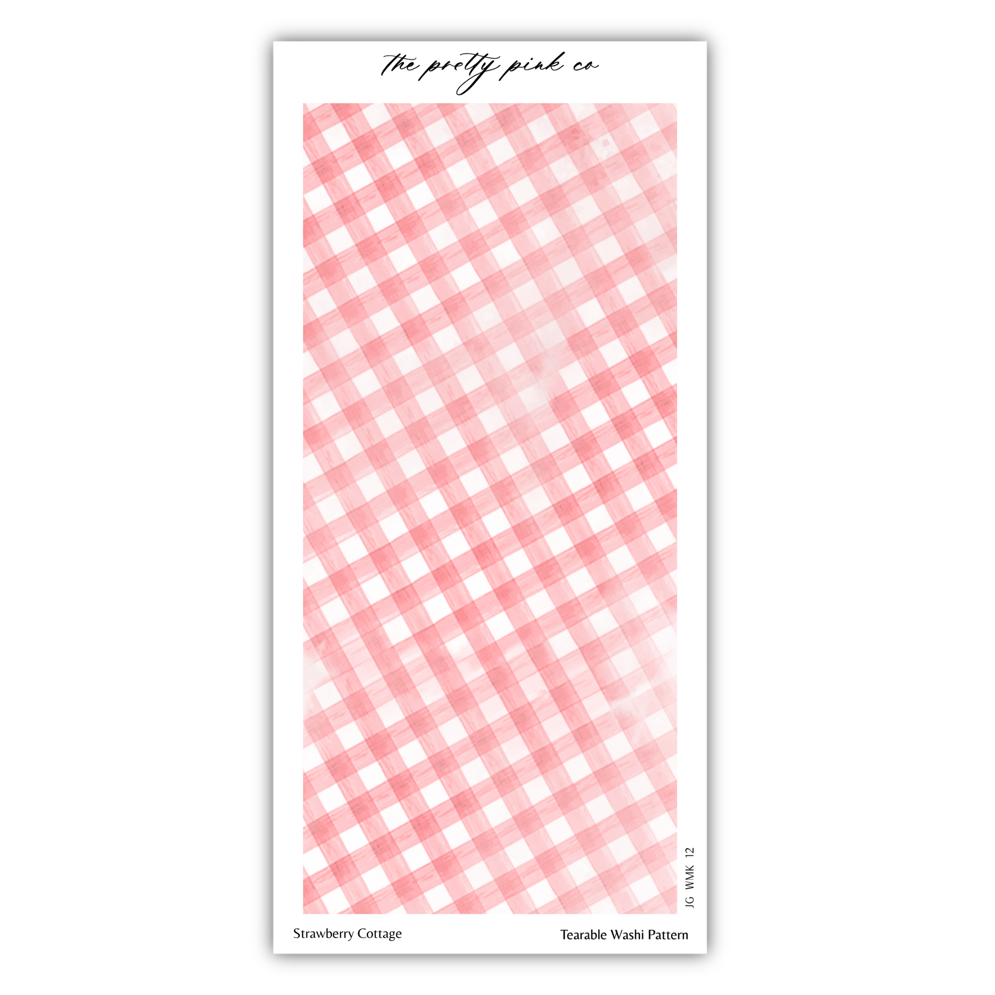 Strawberry Cottage | Tearable Washi Pattern
