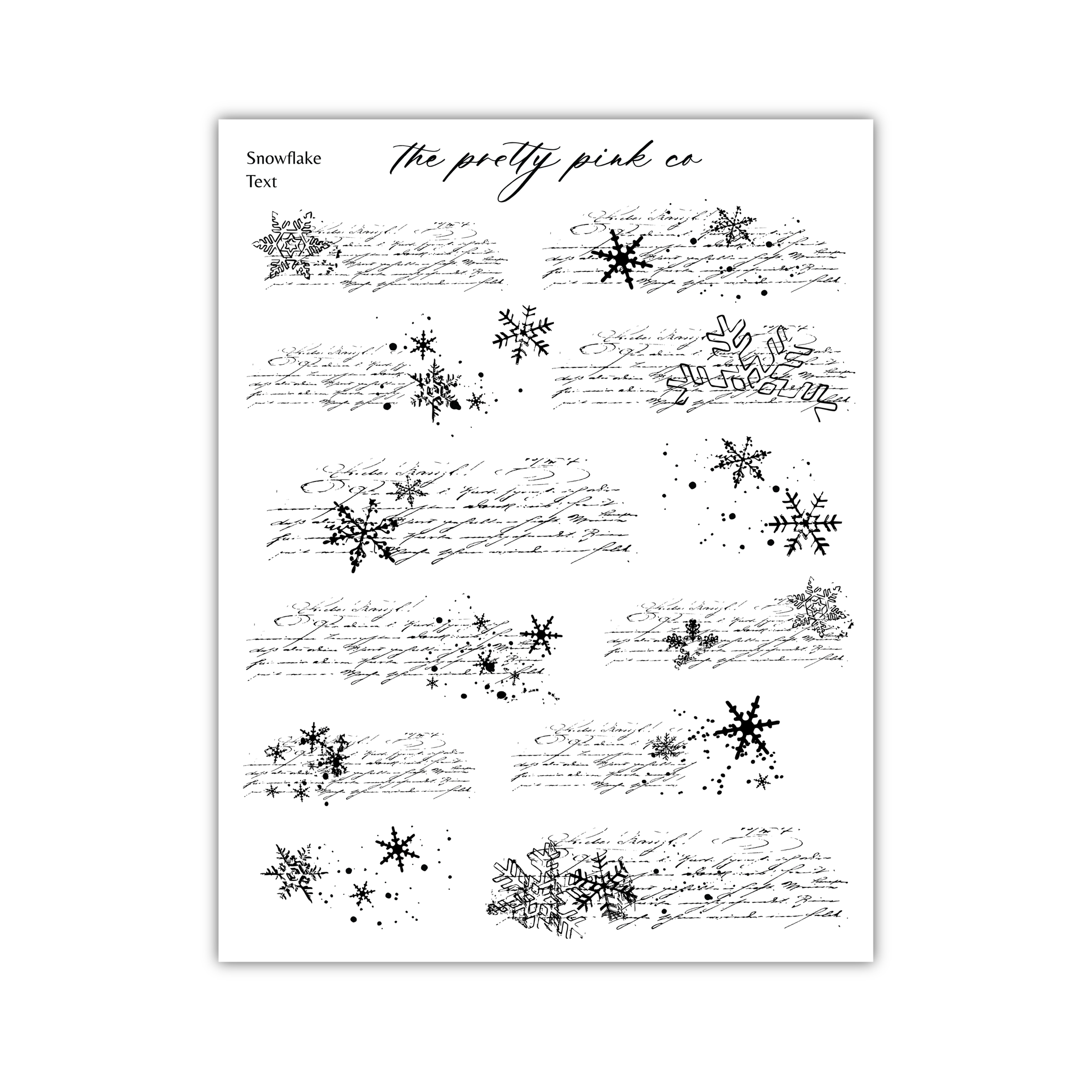 Snowflake Text