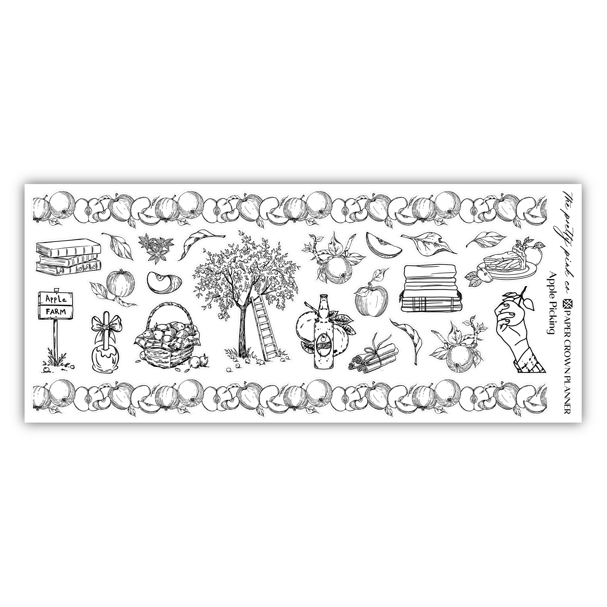 Apple Picking | Foiled Sampler | Paper Crown Planner Collab