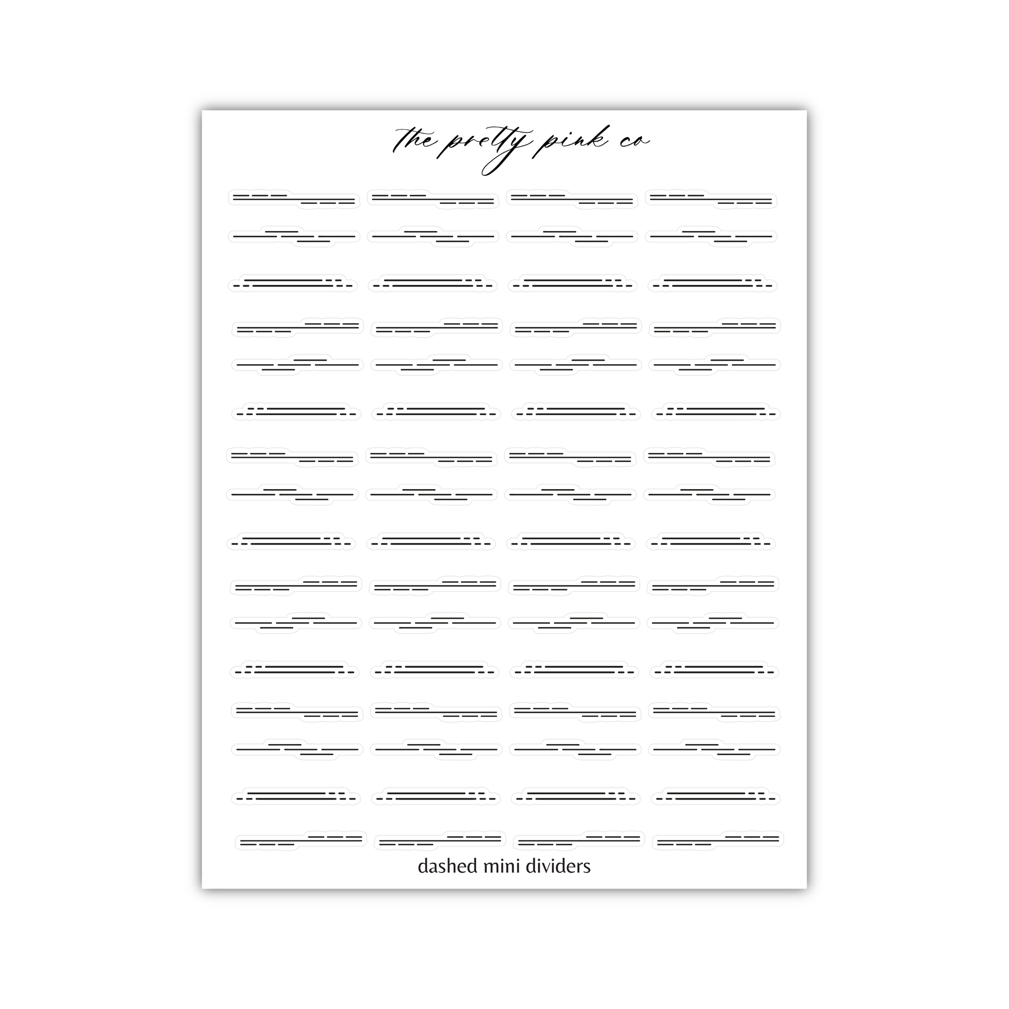 Dashed Mini Dividers