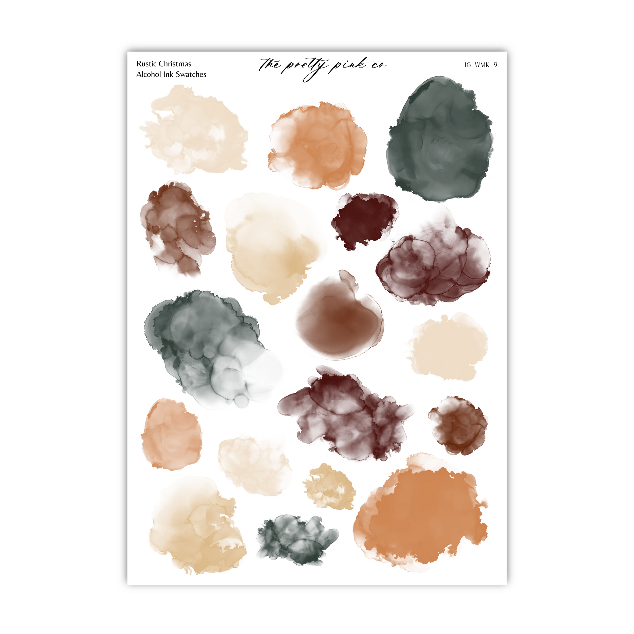 Rustic Christmas | Ink Swatches