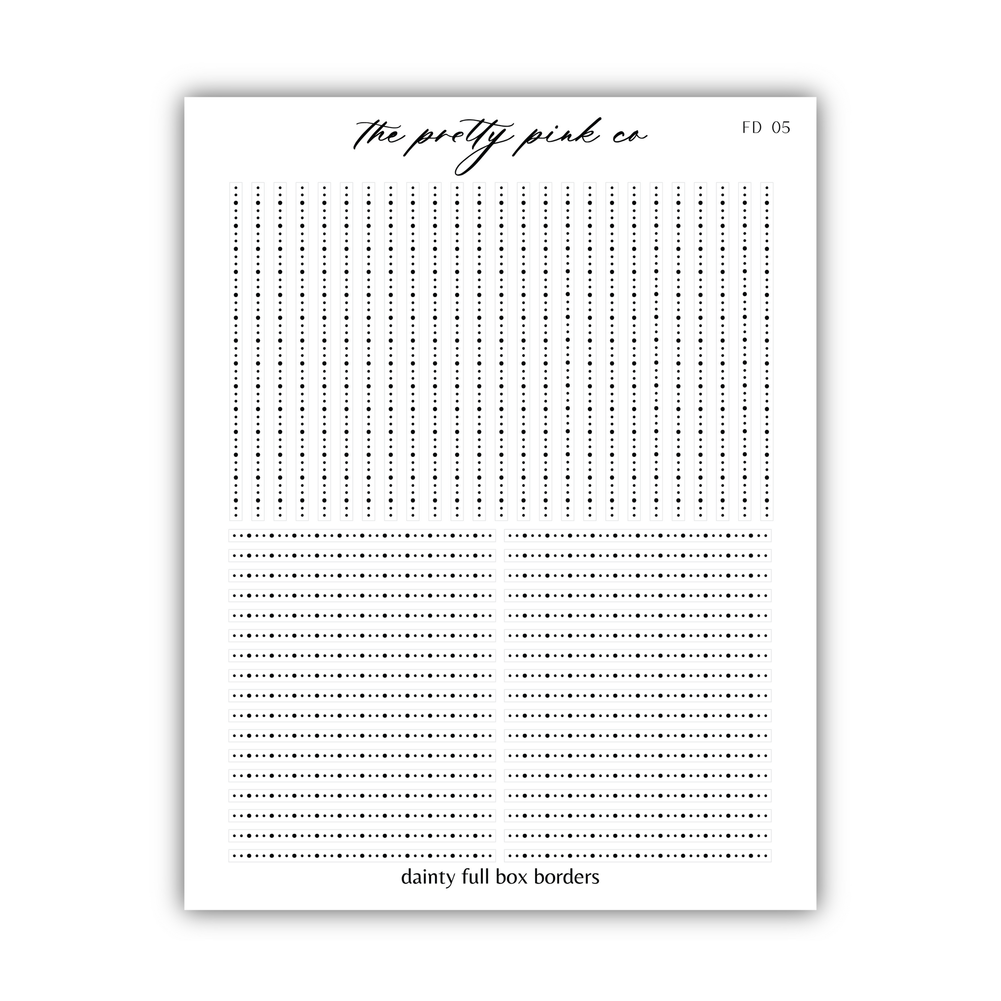 Dainty Full Box Borders